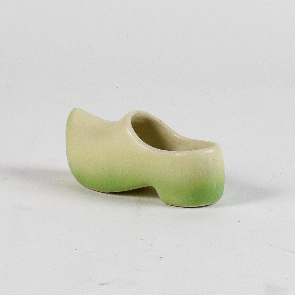 Green Ceramic Clog Shoe from Rometti, 1950s for sale at Pamono