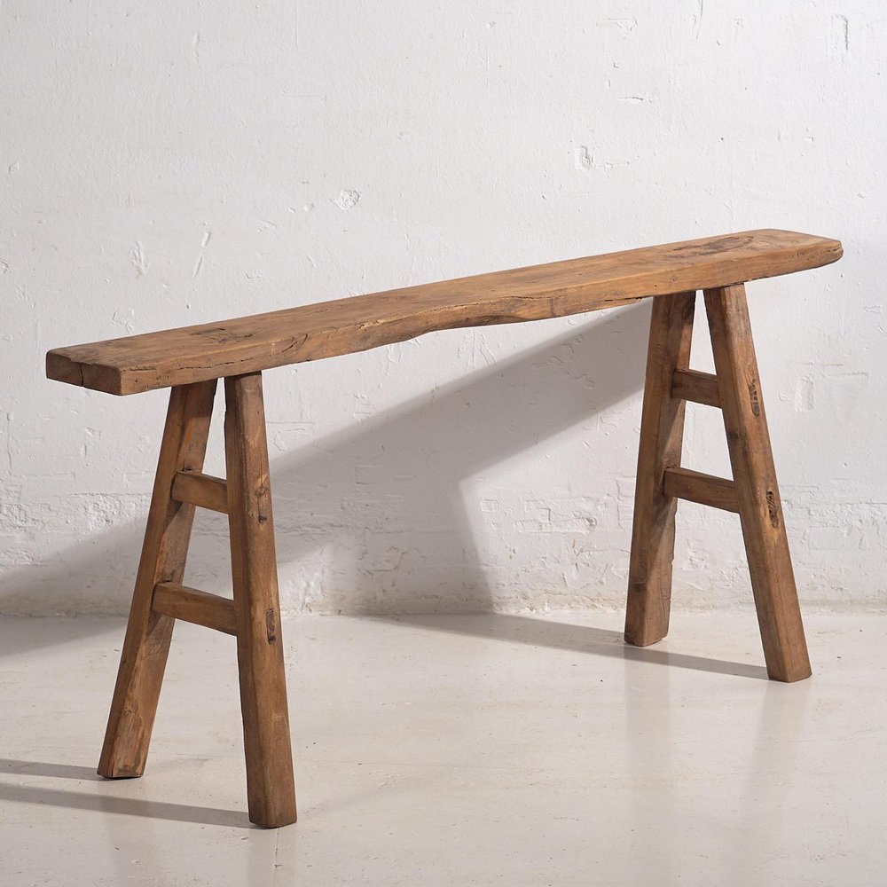 Antique Primitive Style Bench, 1870 for sale at Pamono