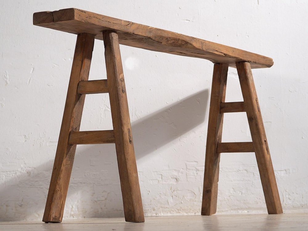 Antique Primitive Style Bench, 1870 for sale at Pamono