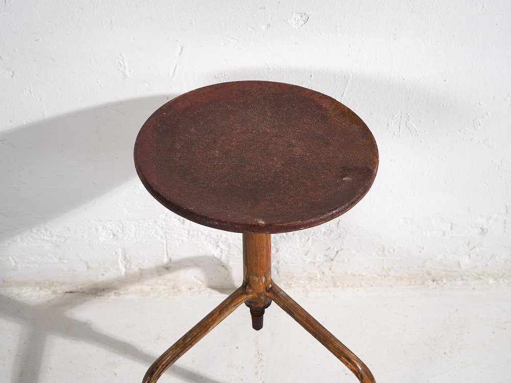 Industrial Style Metal Stool, 1950 for sale at Pamono
