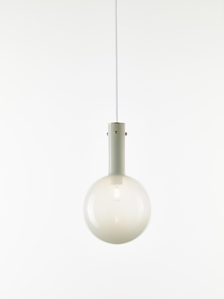 Alabaster White Sphere Pendant Light by Dechem Studio for sale at Pamono