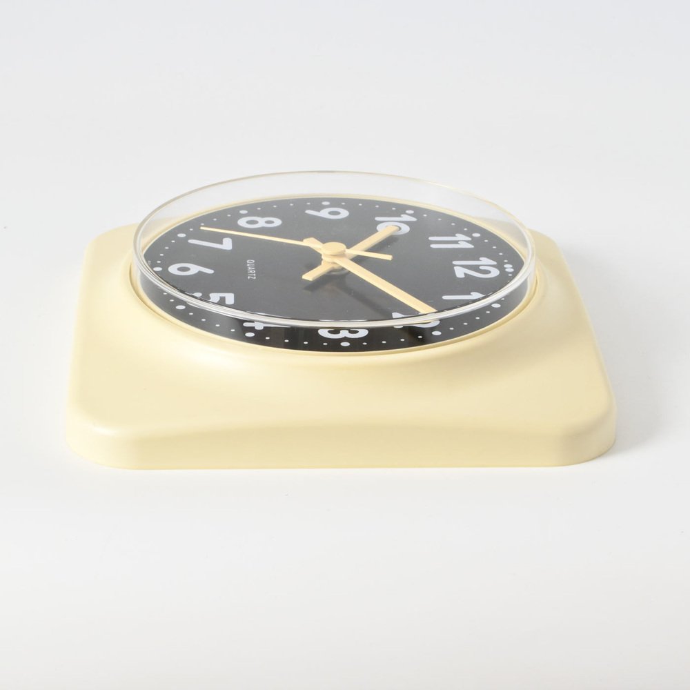 Space Age German Wall Clock, 1970s for sale at Pamono
