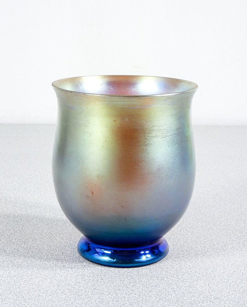 Myra Series Vase in Iridescent Glass from WMF, 1930s for sale at Pamono