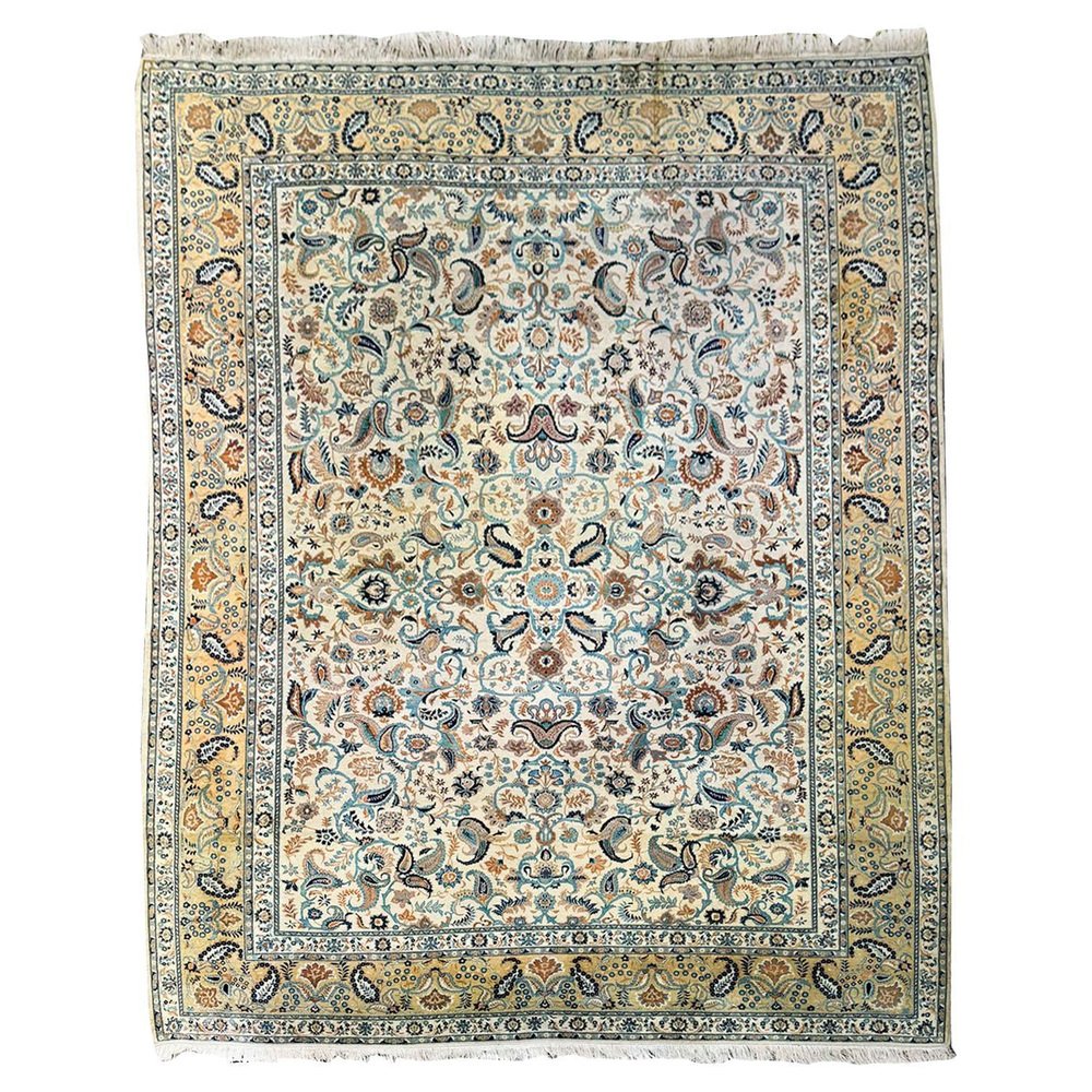 Large Antique Wool Tabriz Rug for sale at Pamono