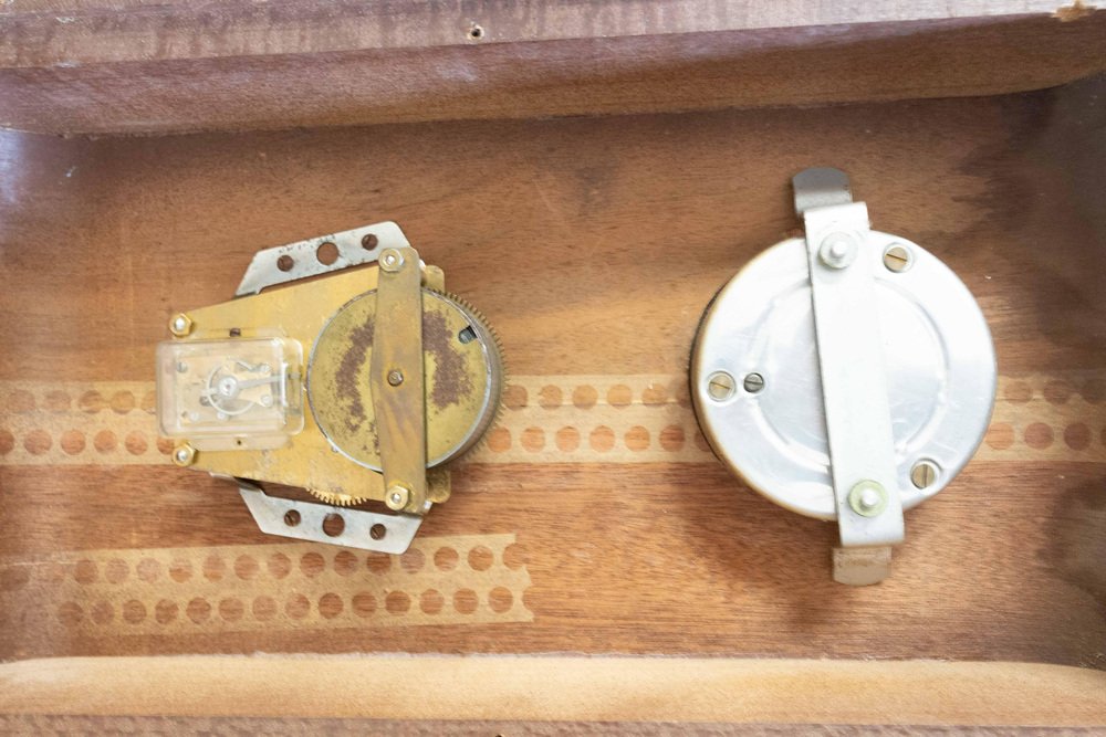 French Pendulum Clock and Aneroid Barometer, 1960 for sale at Pamono