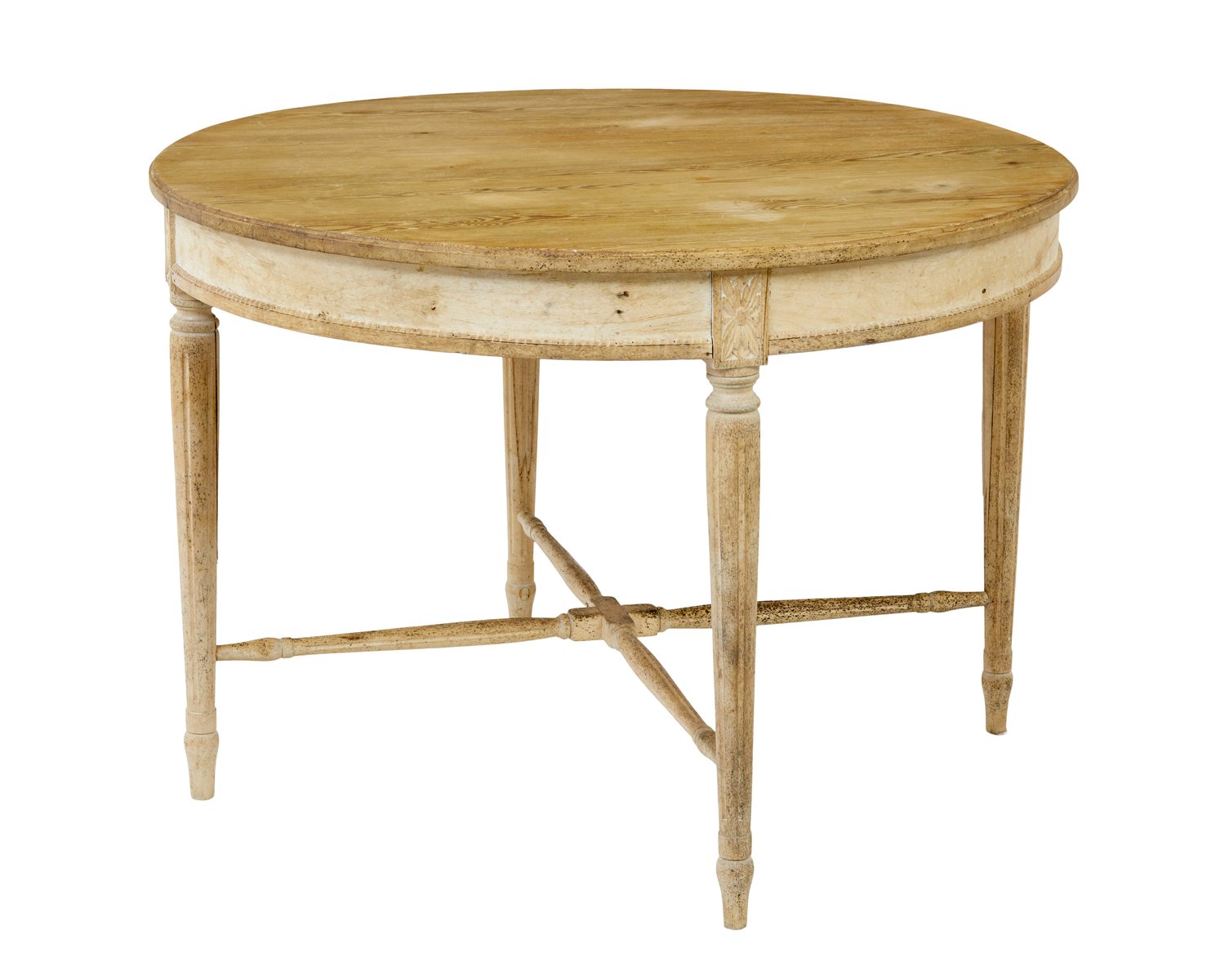 19th Century Scandinavian Circular Pine Dining Table, 1890s for sale at ...
