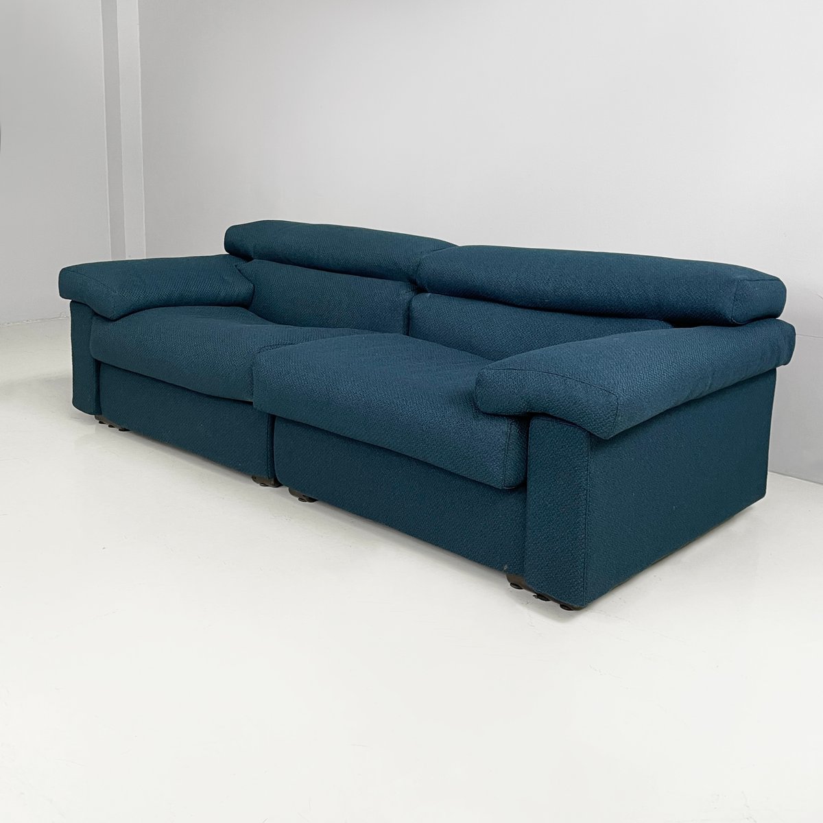 Italian Modern Blue Fabric Sofa Erasmo by Afra and Tobia Scarpa for B&b ...