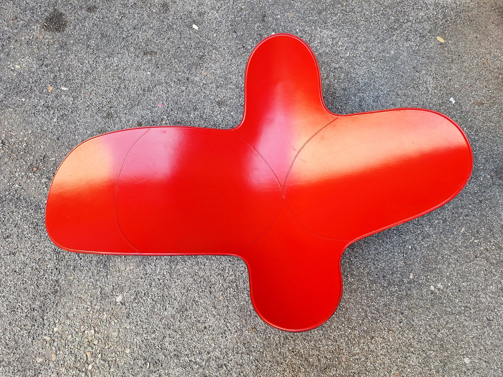 Lazy Mary Chaise Longue in Red Leather by Monica Graffeo for Disguincio ...