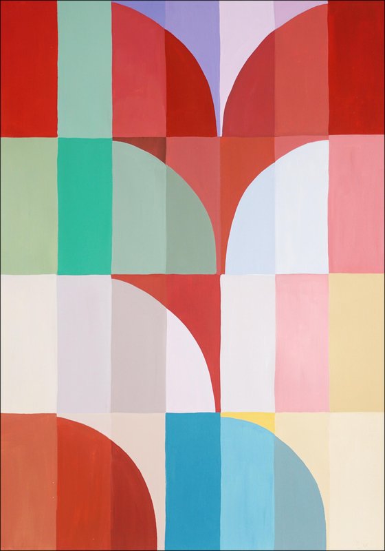 Natalia Roman, Red Tulips, Painting on Paper, 2025 for sale at Pamono