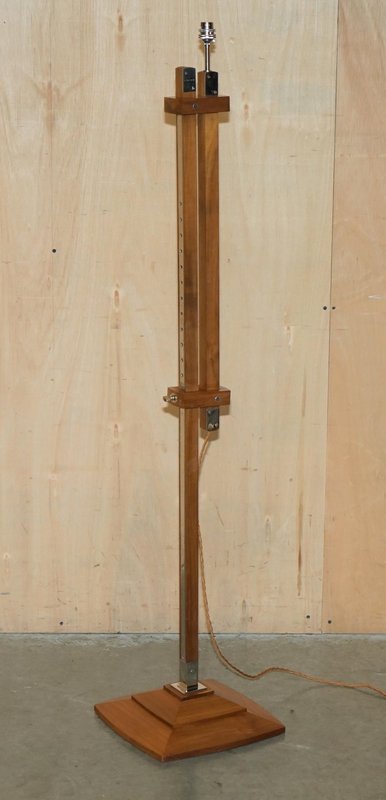 Exquisite David Linley Floor Standing Height Adjustable Lamp Chrome ...