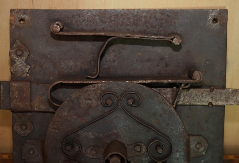 Huge Antique English Architectural Salvage 17th Century Door Lock 30cm ...
