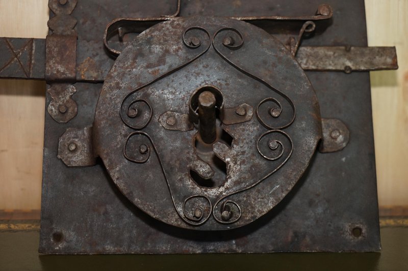 Huge Antique English Architectural Salvage 17th Century Door Lock 30cm ...