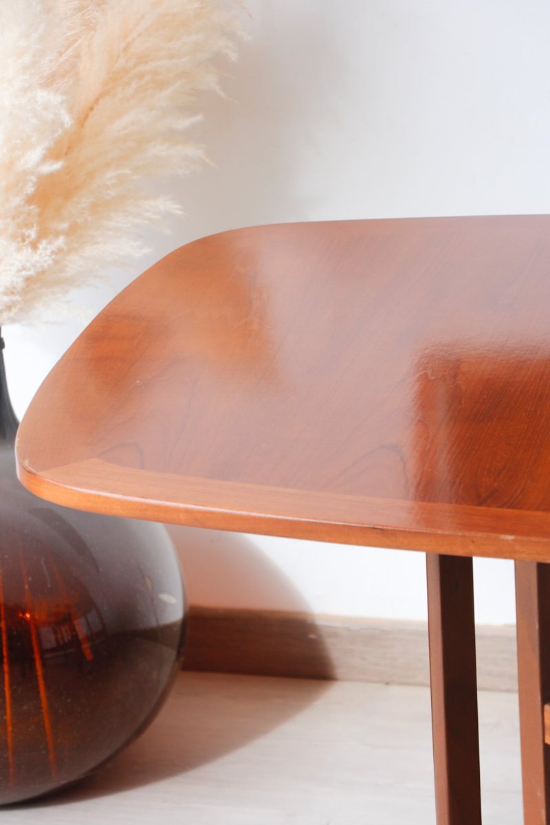 Scandinavian Rectangular Drop-Leaf Table, 1960s for sale at Pamono