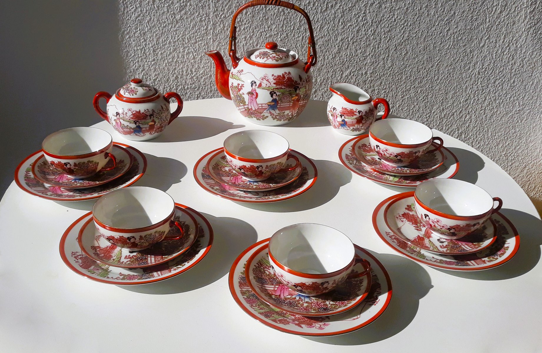 Vintage Japanese Porcelian Tea Service Fine Japanese Porcelain, 1950s ...