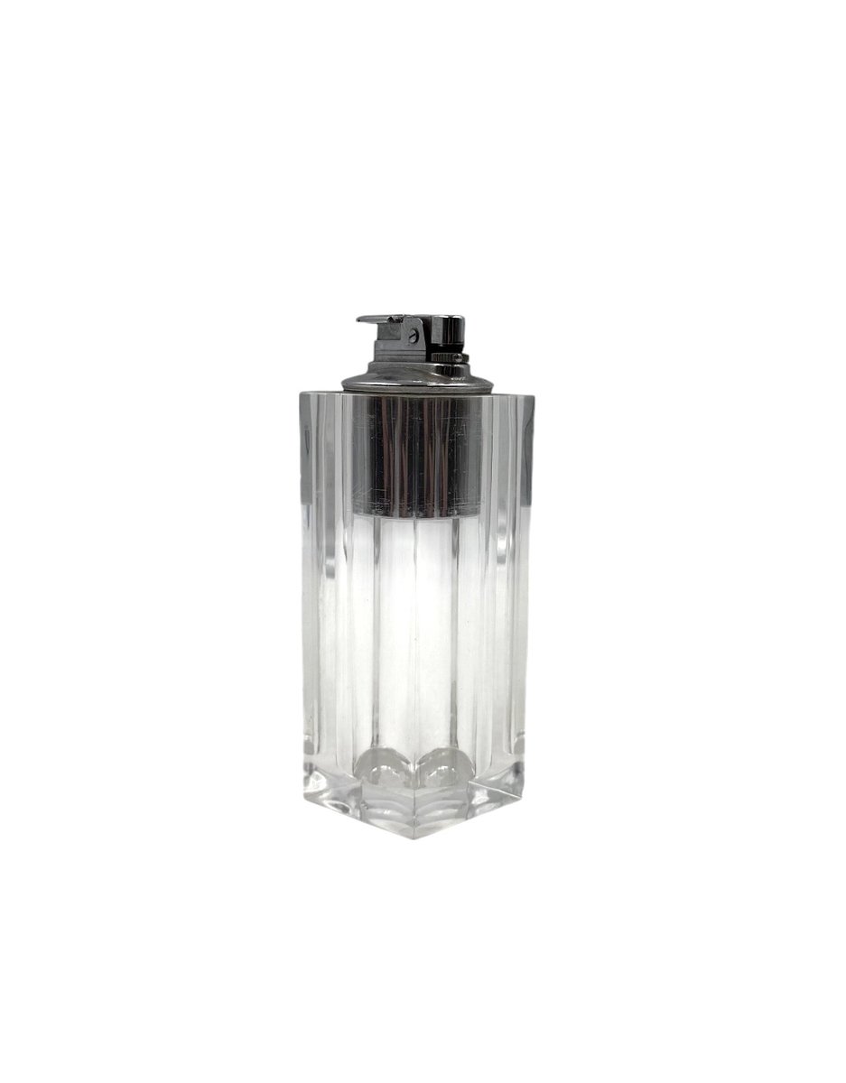Clear Acrylic Glass Table Lighter, Italy, 1970s for sale at Pamono