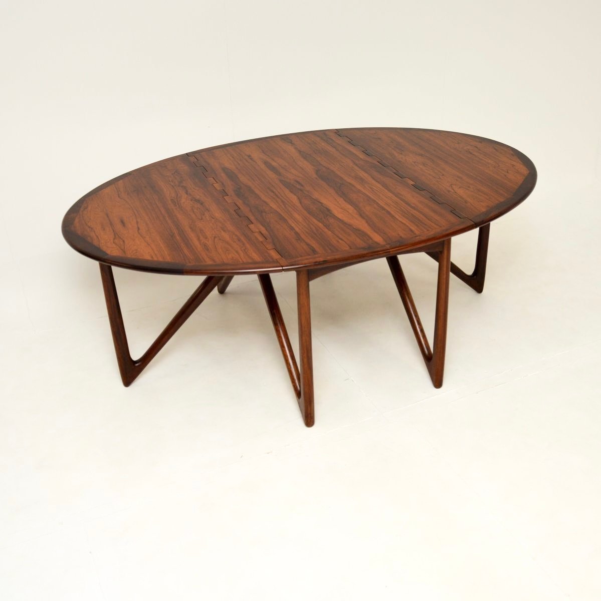 Danish Vintage Gate Leg Dining Table attributed to Niels Koefoed from ...