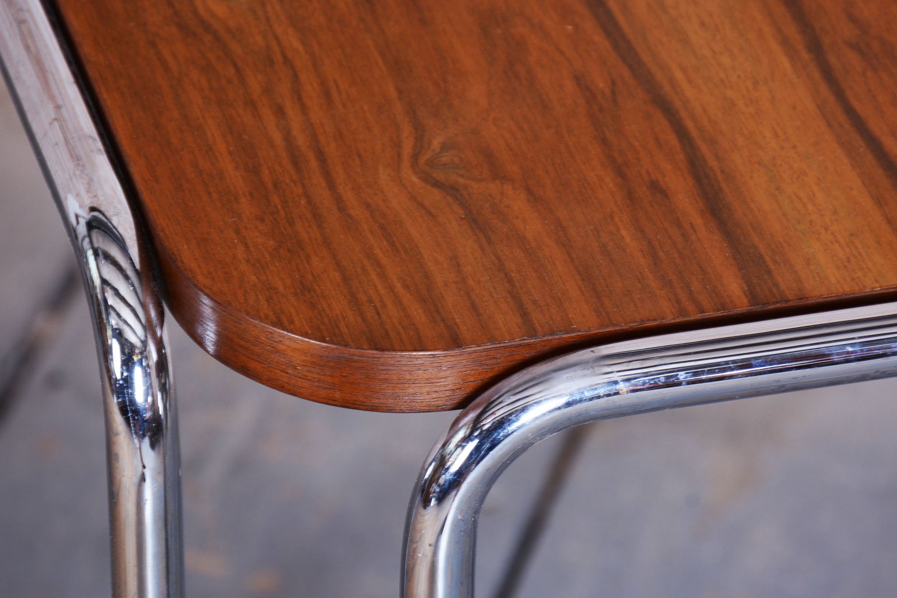 Art Deco Dining Table in Walnut by M. Breuer for Thonet, 1930s for sale ...