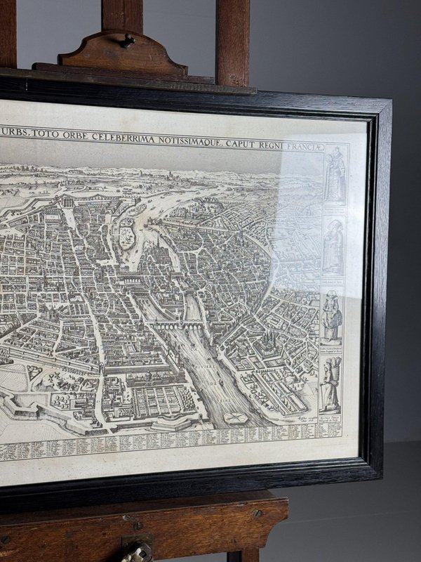 Framed Map of Paris for sale at Pamono