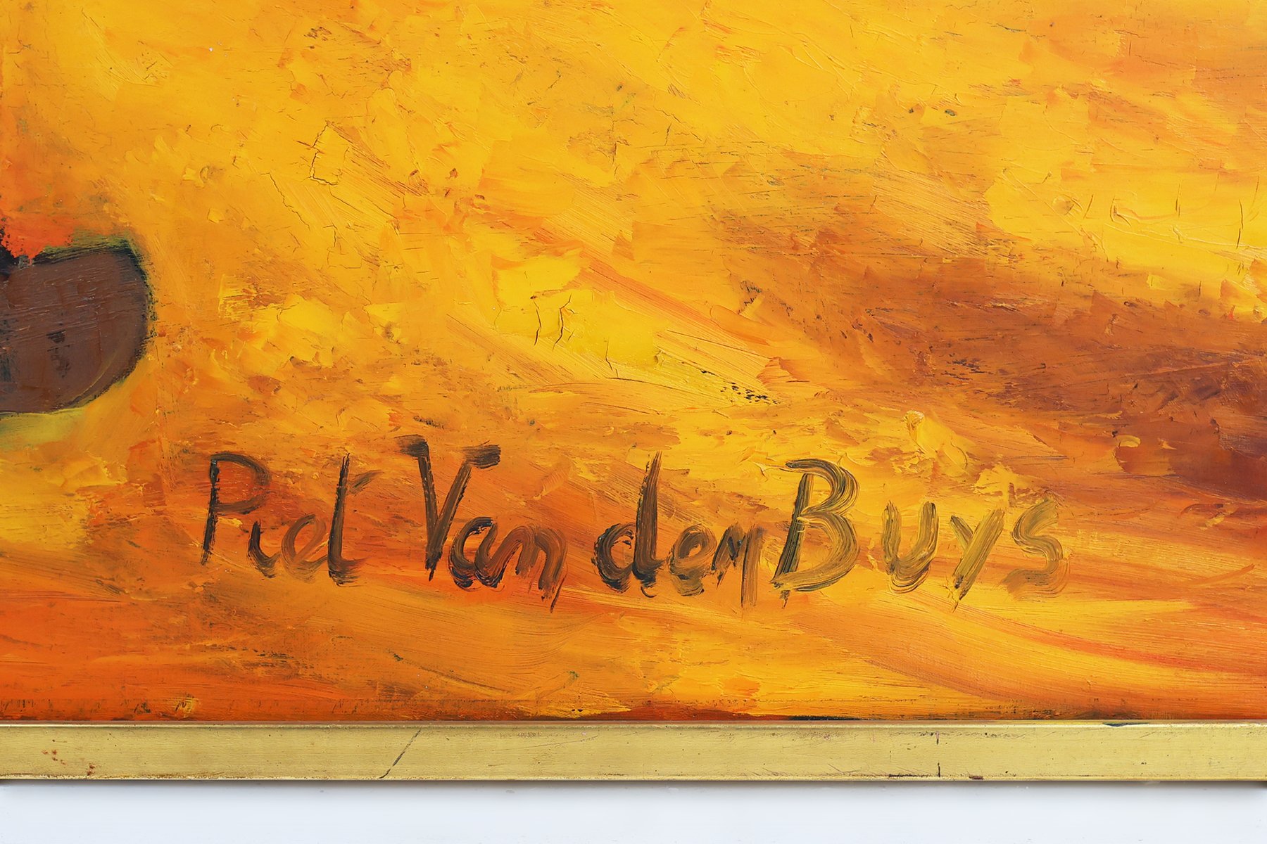 Piet Van Den Buys, Large Landscape, 1950s, Oil on Canvas for sale at Pamono