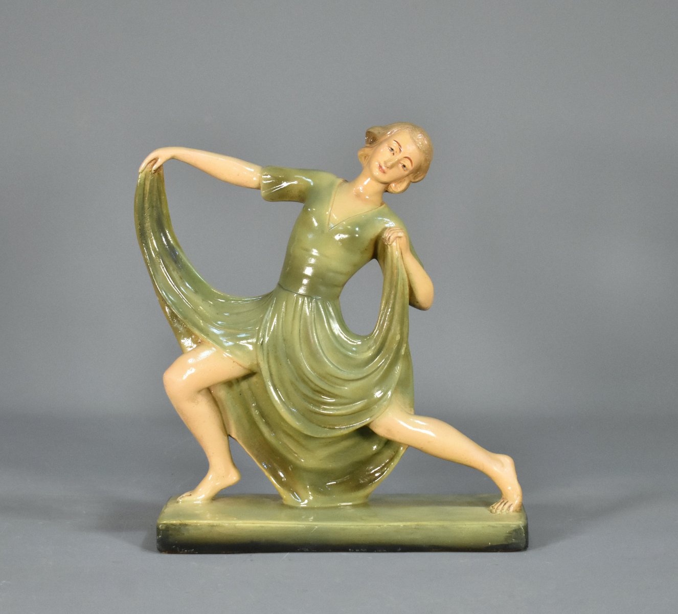 Art Deco Dancer Figurine in Plaster by Jean Carli, 1920s-1940s for sale ...
