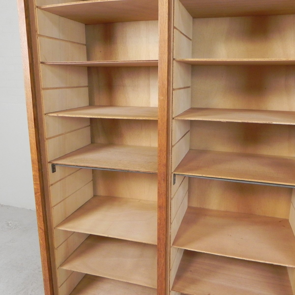 Oak Roller Shutter Box with 3 Shutters, 1950s for sale at Pamono