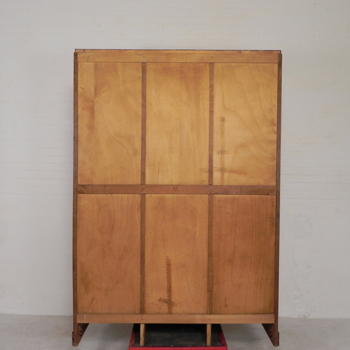 Oak Roller Shutter Box with 3 Shutters, 1950s for sale at Pamono