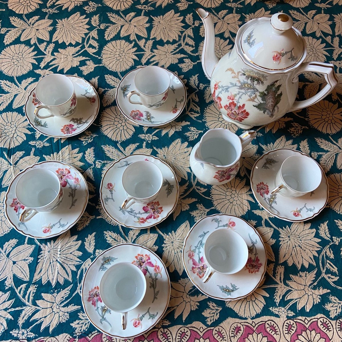 Porcelain Coffee Set from Ch. Field Haviland Limoges, 1920s for sale at Pamono