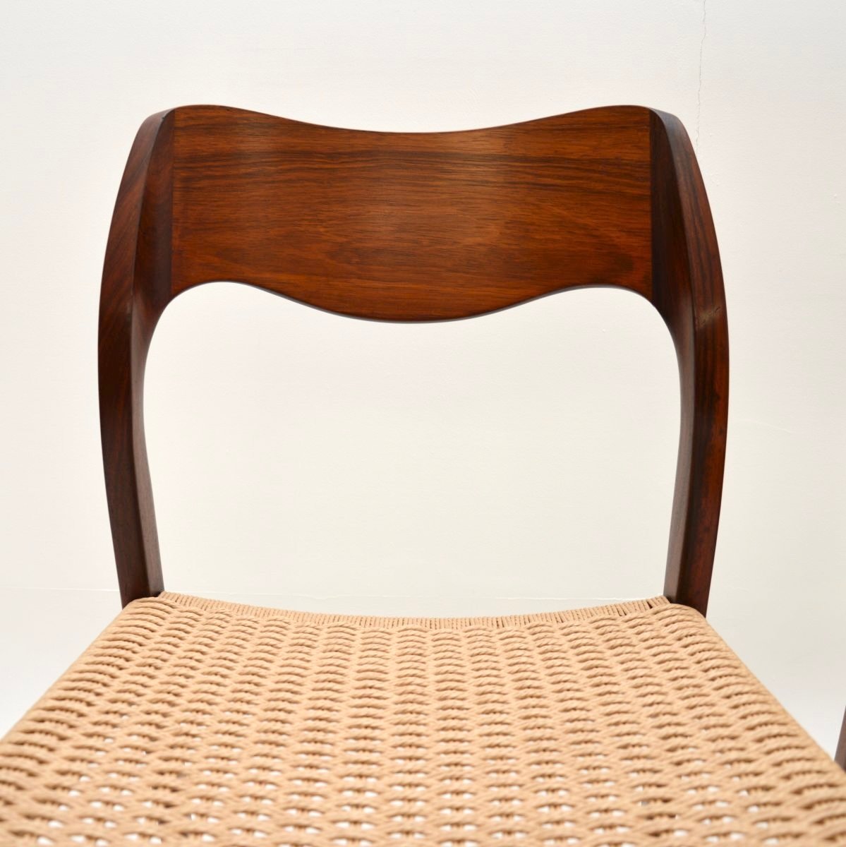 Set of Vintage Danish Model 71 Chairs by Niels Moller, 1960 for sale at ...