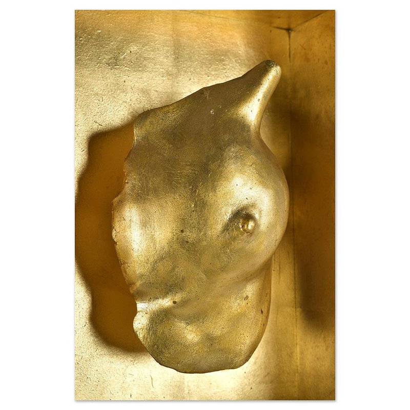 Figurative Sculpture, 1970s, Gilded Plaster for sale at Pamono