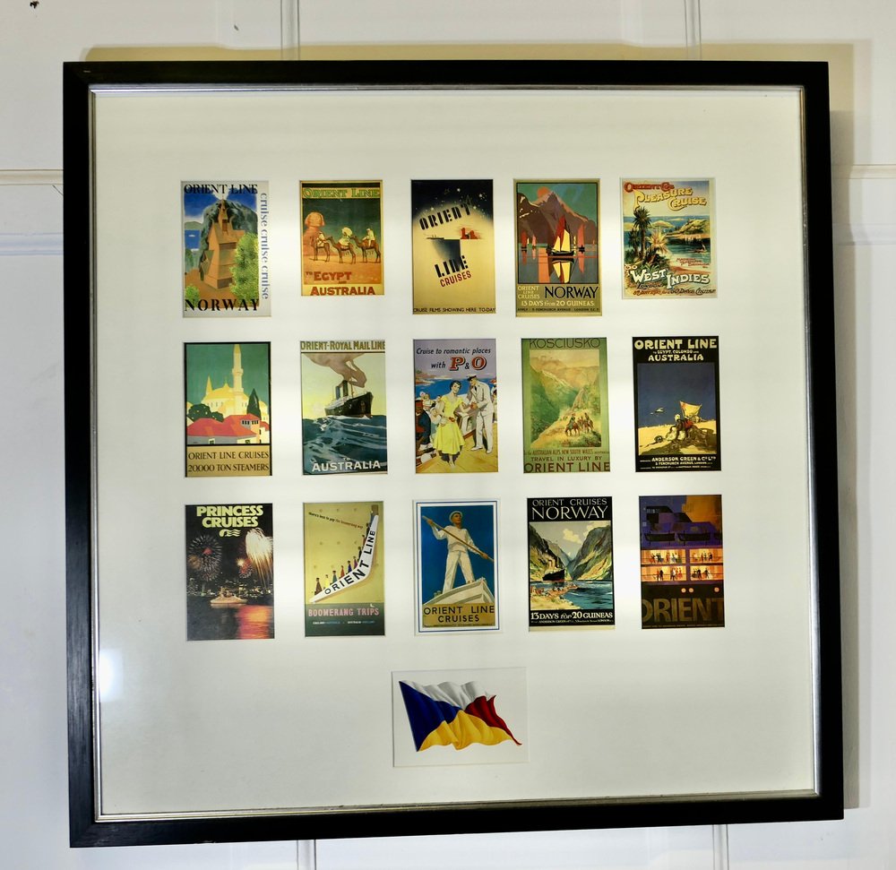 Cruse Lines P & O Poster, 1950s for sale at Pamono