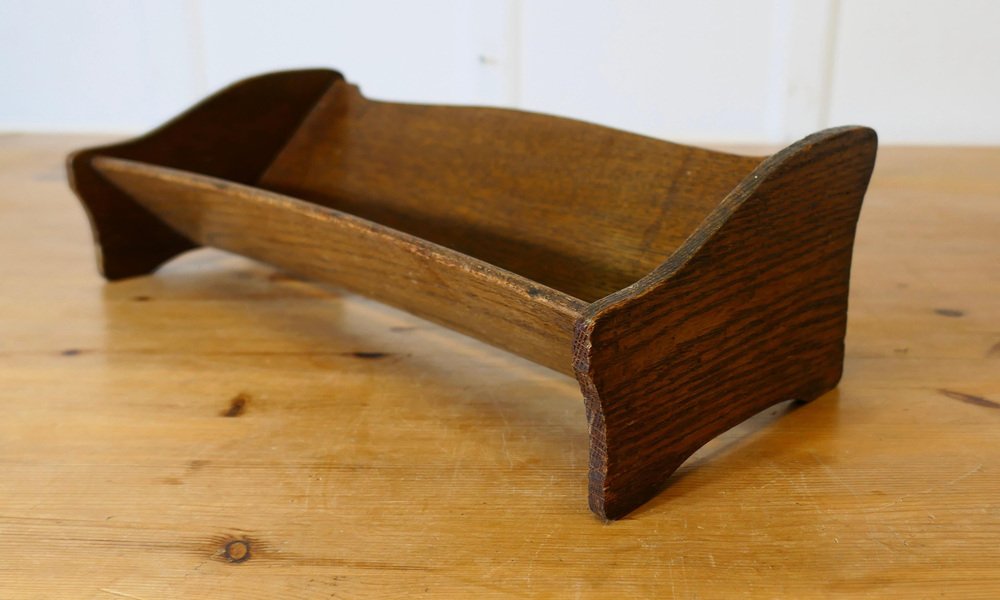 Oak Desk Top Book Trough for sale at Pamono