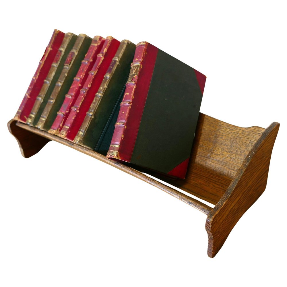 Oak Desk Top Book Trough for sale at Pamono