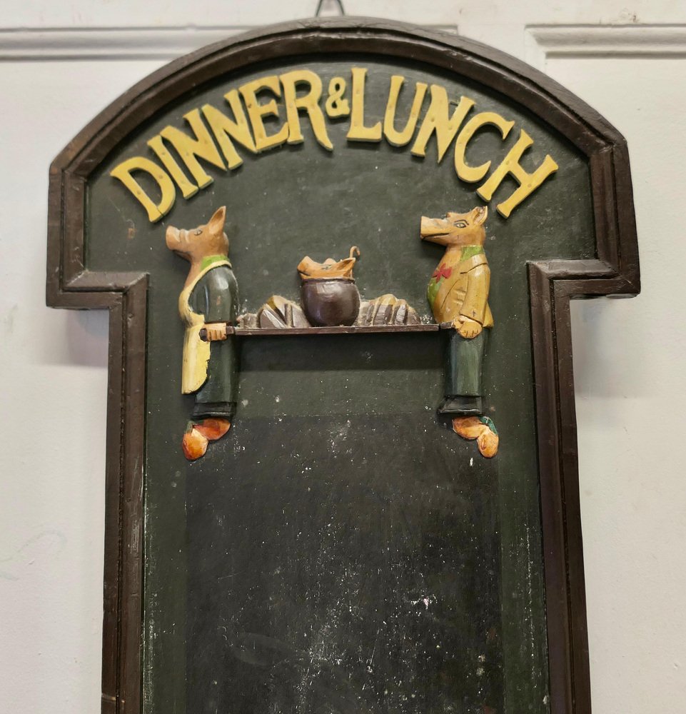 Figurative Charcuterie Dinner and Lunch Menu Board, 1960s for sale at ...