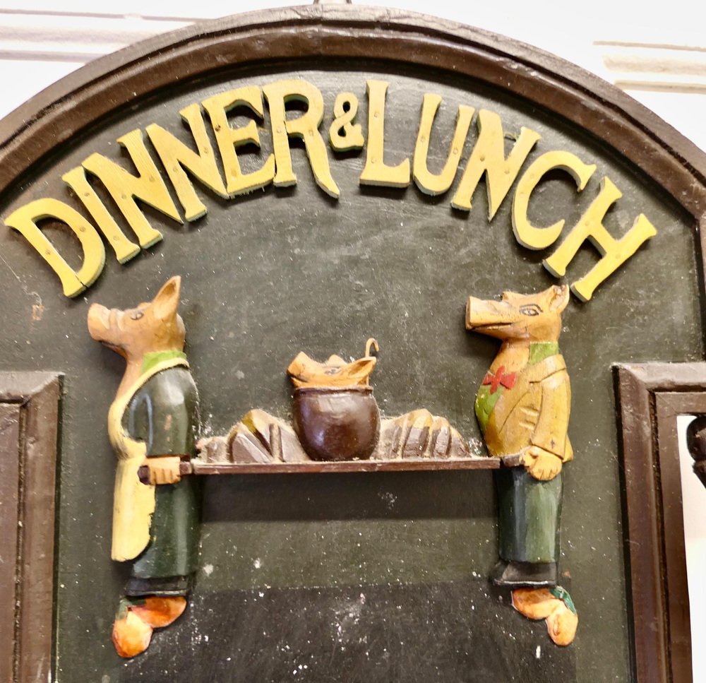 Figurative Charcuterie Dinner and Lunch Menu Board, 1960s for sale at ...