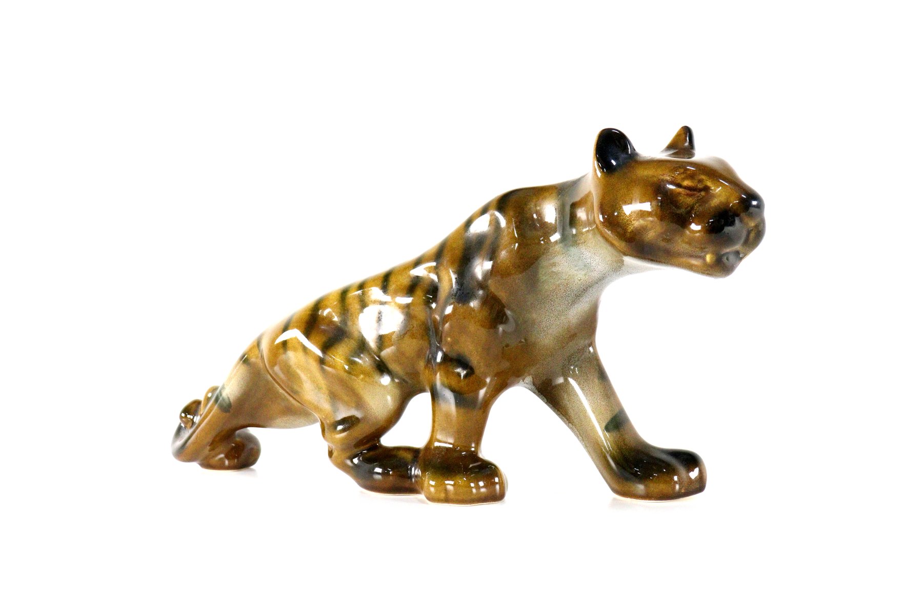 Ceramic Panther Statue, 1970s for sale at Pamono