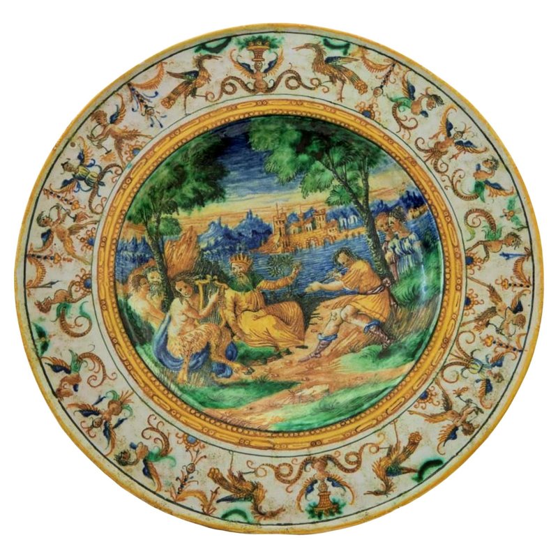Italian Parade Plate, 19th Century for sale at Pamono