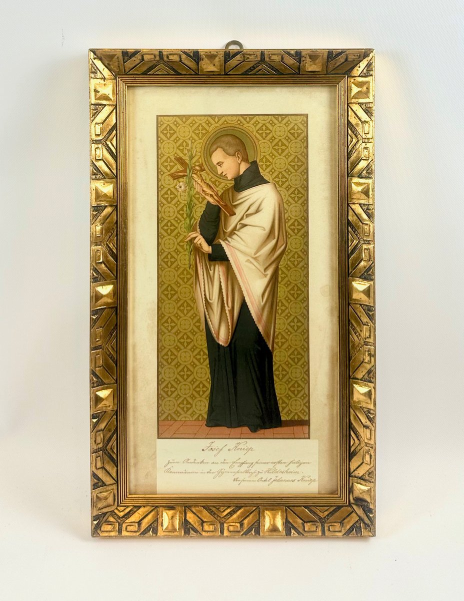 St. Norbertus Verlag Wien, Saint Aloysius, 1900s, Chromolithograph ...