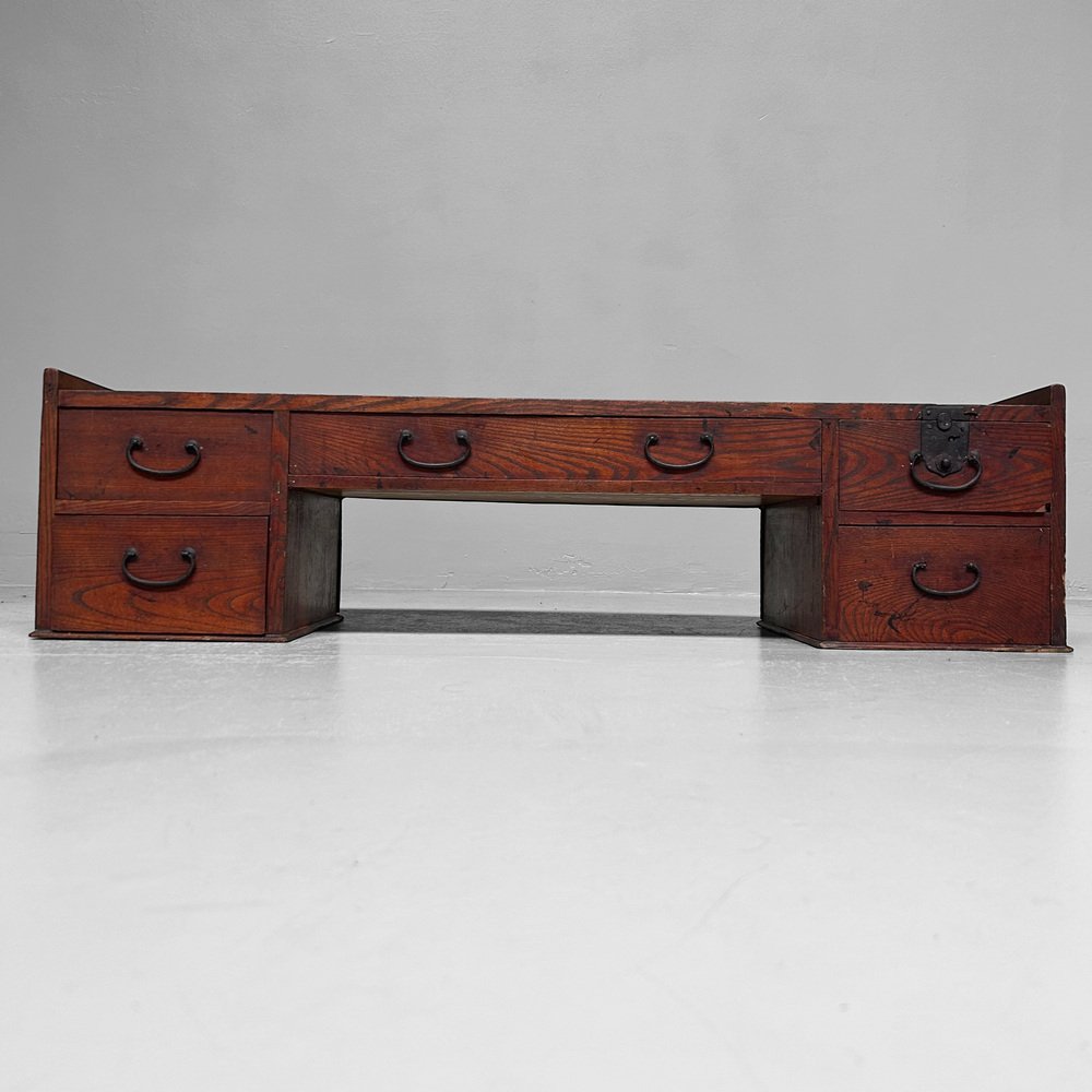 Meiji Minimalist Japanese Writing Desk Shosai-Ki, 1890s for sale at Pamono