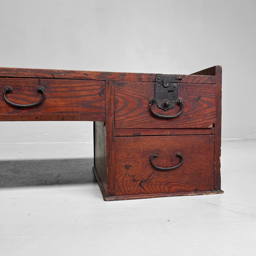 Meiji Minimalist Japanese Writing Desk Shosai-Ki, 1890s for sale at Pamono