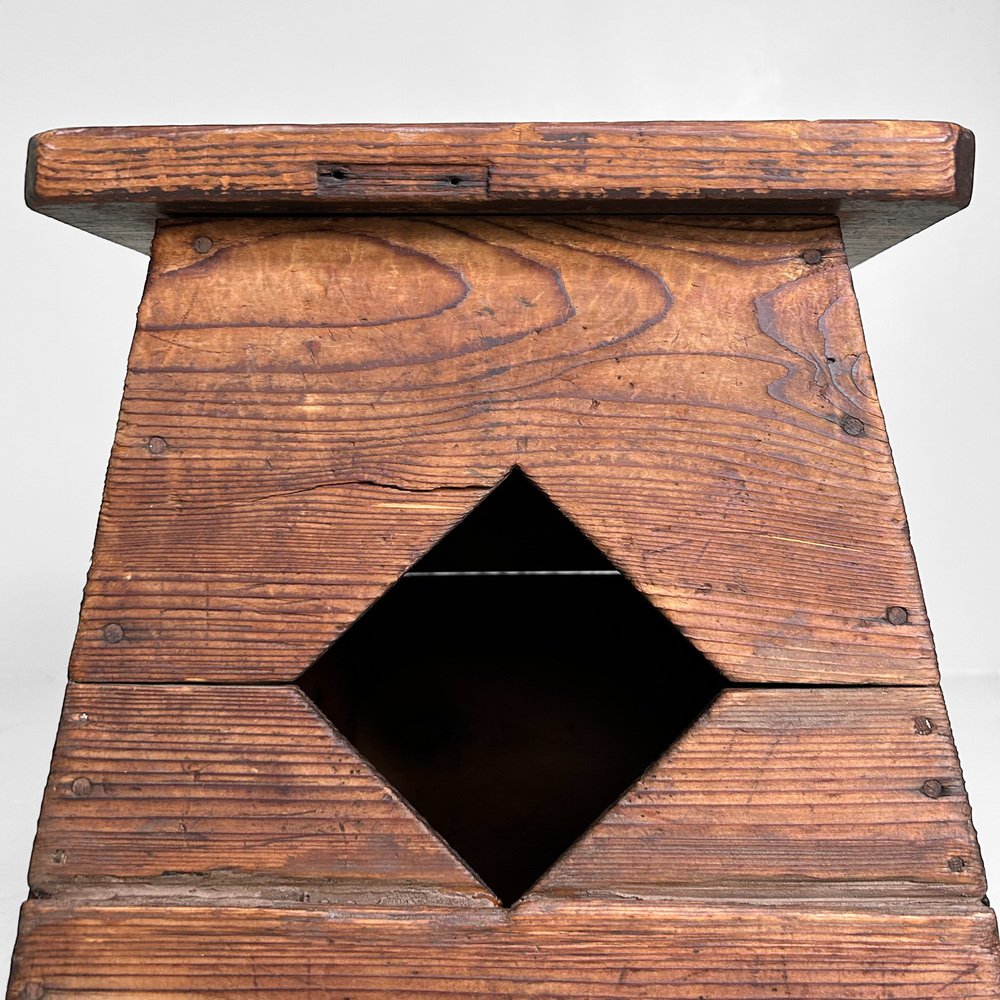 Taishō Fumidai Wooden Step Stool, Japan, 1920s for sale at Pamono