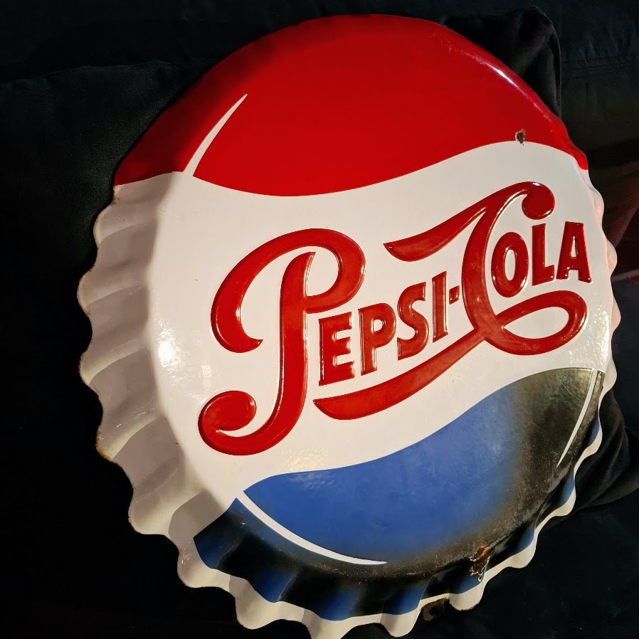 Enamelled Pepsi Cola Cap, 1960s for sale at Pamono