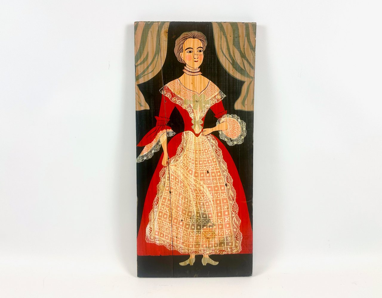 George Nathan, Colonial Woman, 1960s, Painting on Board for sale at Pamono