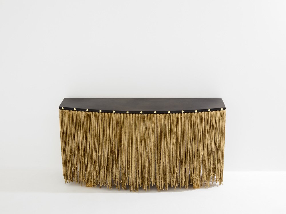 Metal and Rope Console Table by Sergio Ponzio IV, 1970s for sale at Pamono