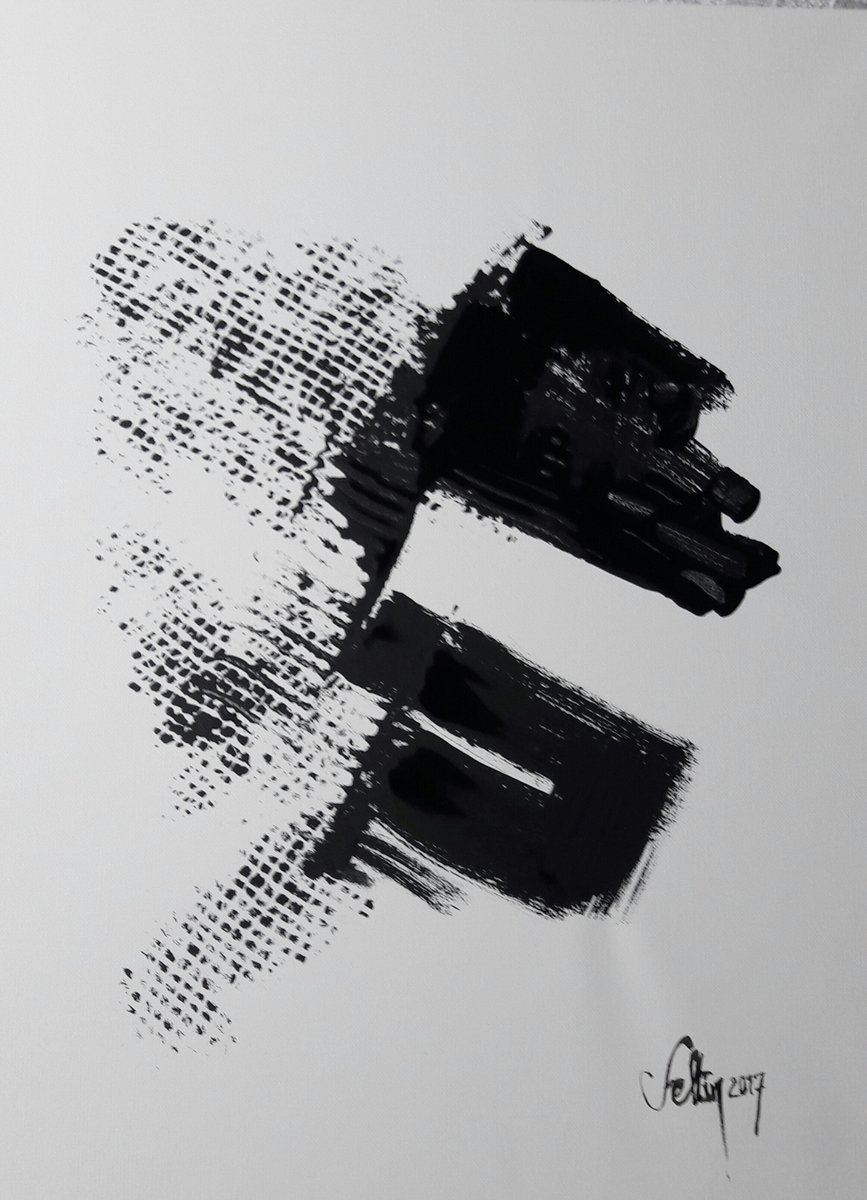 Christian Feltin, The Black Footprint, 2017, Acrylic on Canvas for sale ...