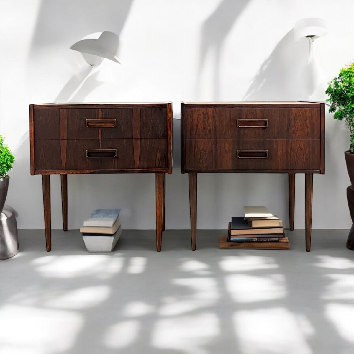 Mid-Century Modern Danish Nightstands by Erik Clausen, Set of 2 for ...