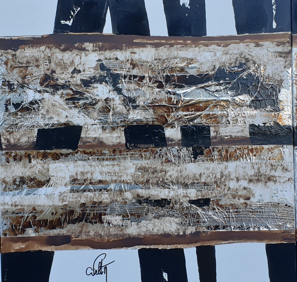 Christian Feltin, The Living Barrier, Acrylic on Canvas for sale at Pamono