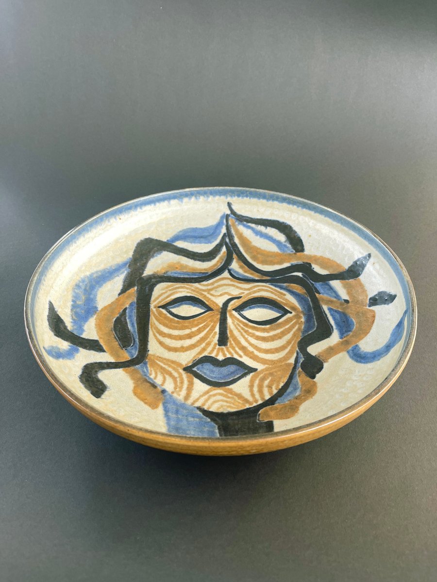 Large Studio Art Pottery Bowl by Volendam, 1970s for sale at Pamono