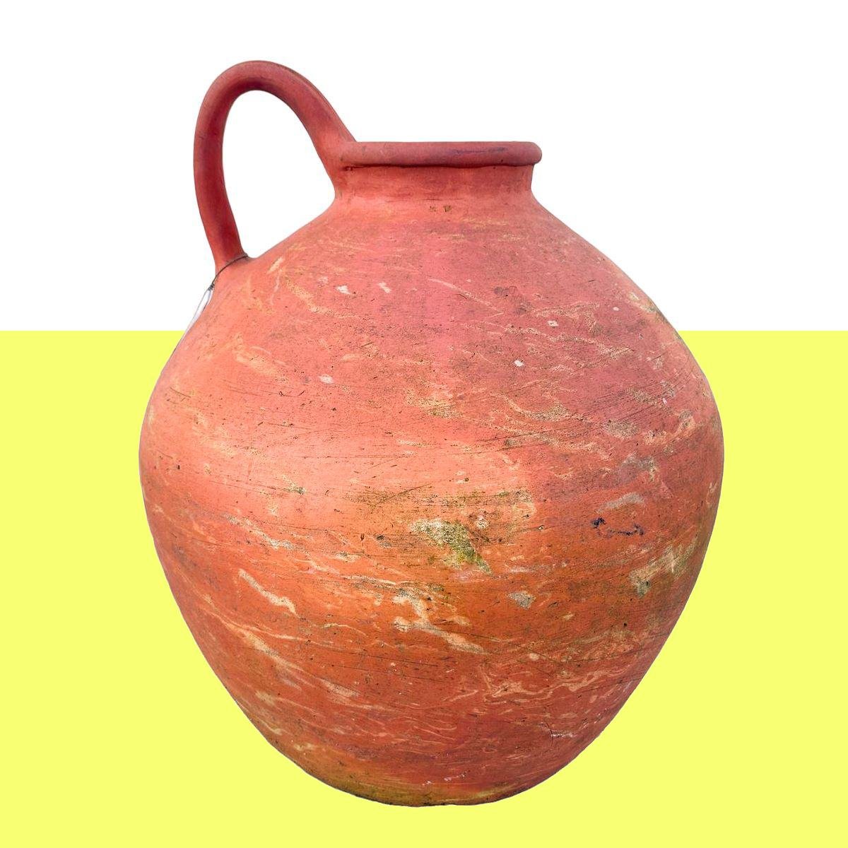 Traditional Terracotta Jug for sale at Pamono