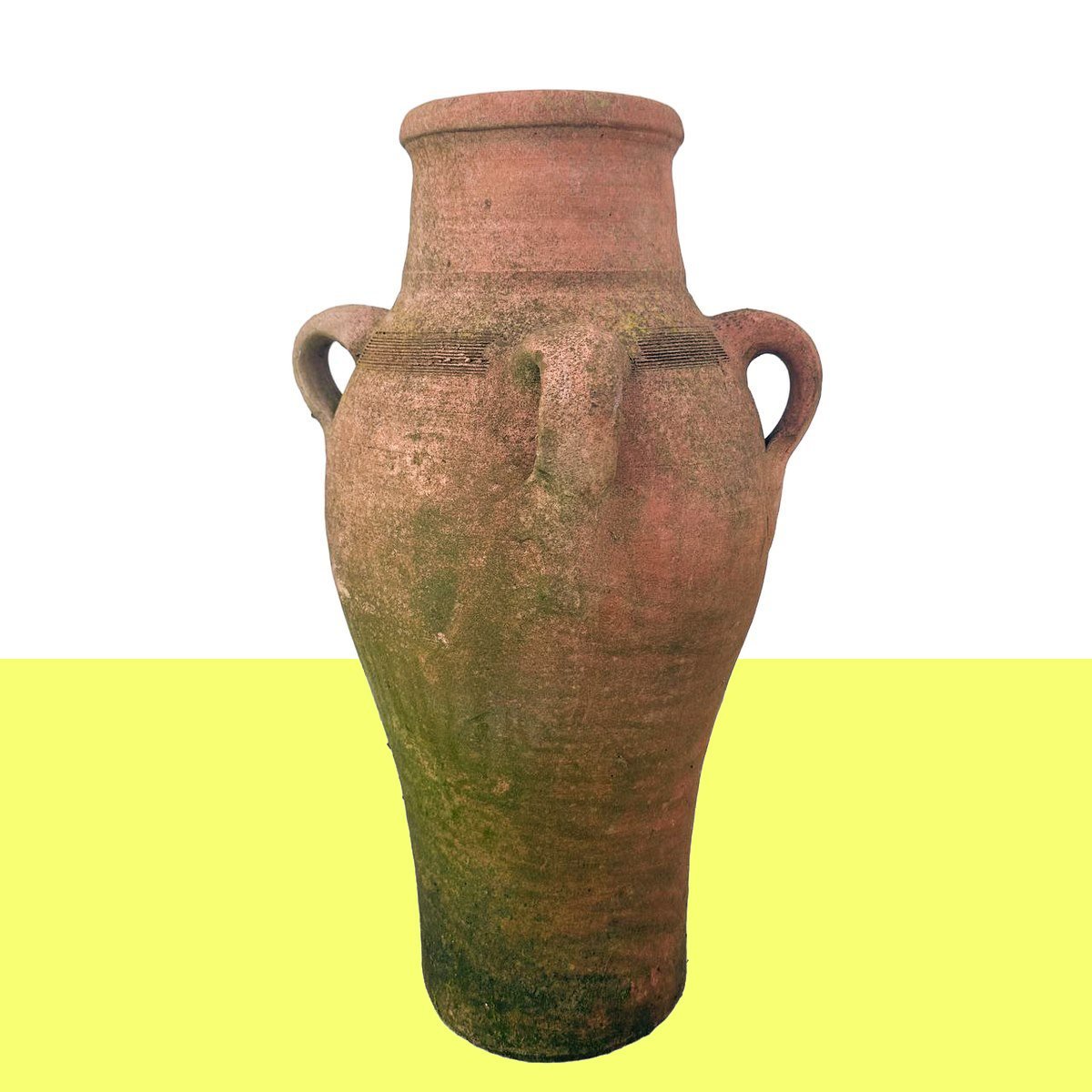 Large Clay Pot with Natural Finish for sale at Pamono