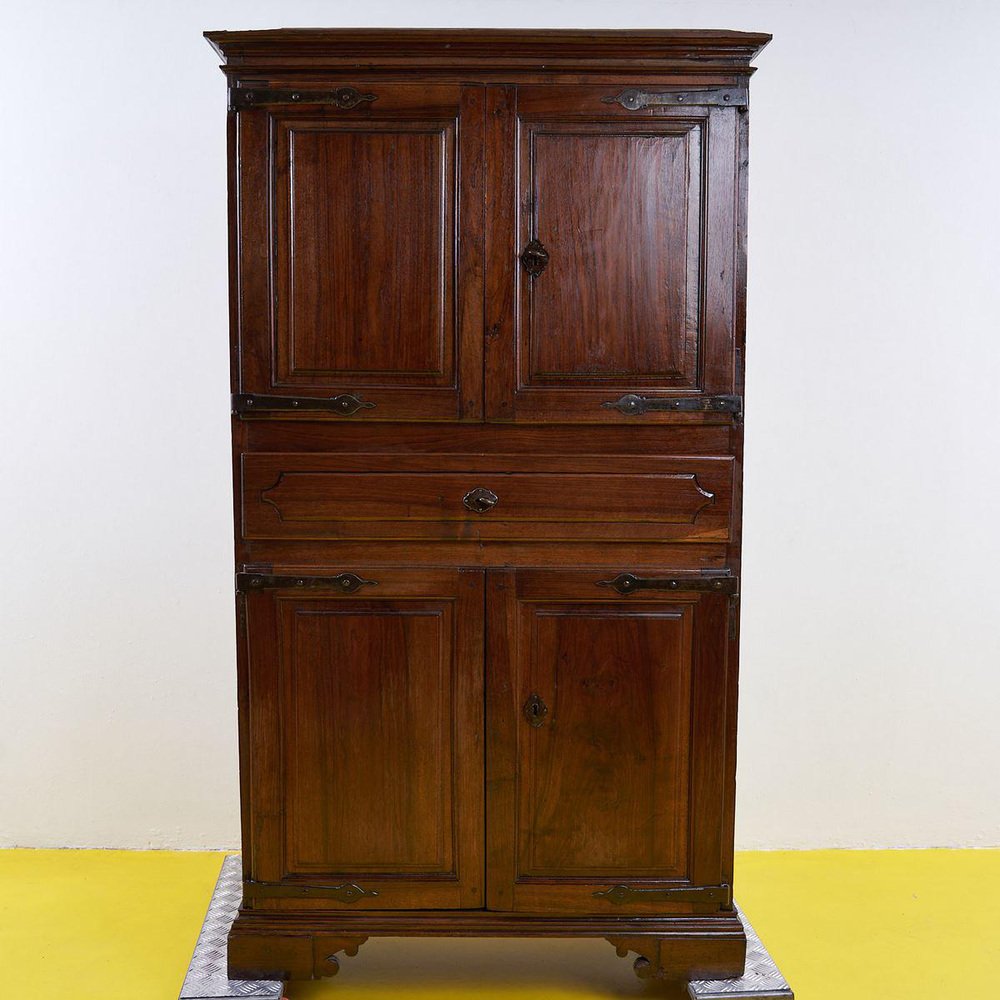 Antique Pantry Cabinet in Walnut Wood for sale at Pamono